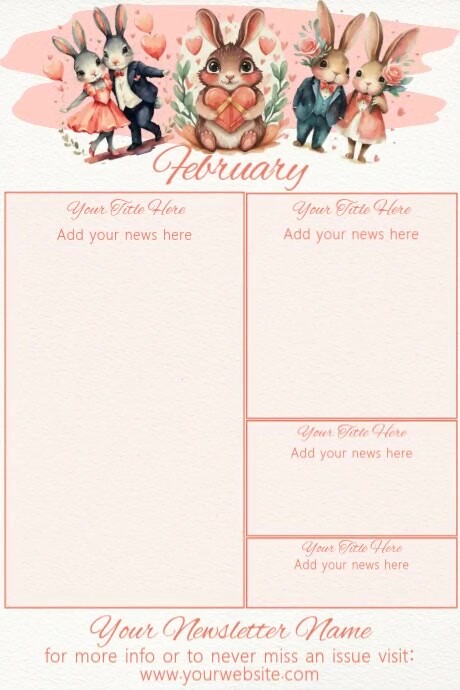 February Newsletter by Paula Template | PosterMyWall