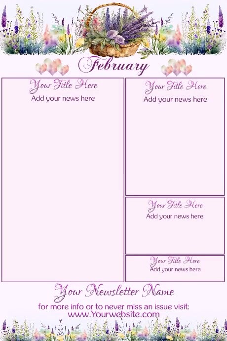February Newsletter by Paula Template | PosterMyWall
