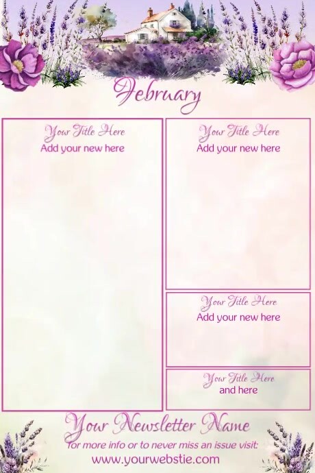 Plantilla de FEBRUARY NEWSLETTER BY PAULA | PosterMyWall
