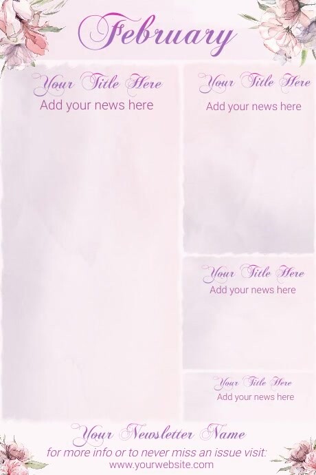 February Newsletter by Paula Template | PosterMyWall