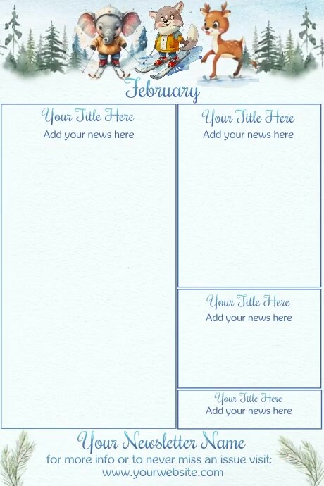 February Newsletter By Paula Template | PosterMyWall