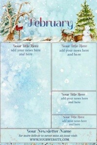 February Newsletter by Paula Template | PosterMyWall