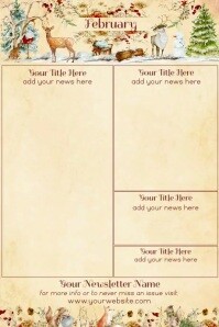 February Newsletter by Paula Template | PosterMyWall