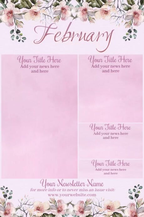 February Newsletter Template | PosterMyWall