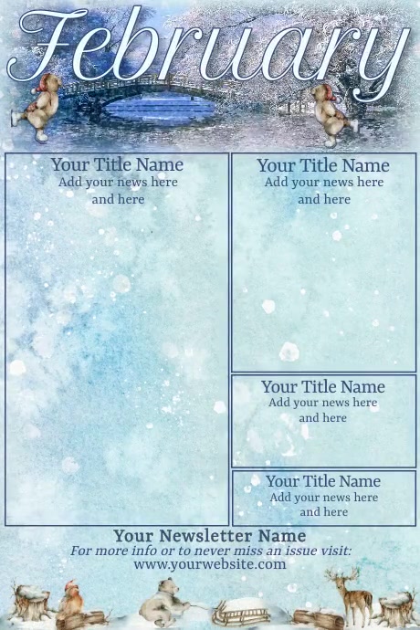 February Newsletter by Paula Template | PosterMyWall