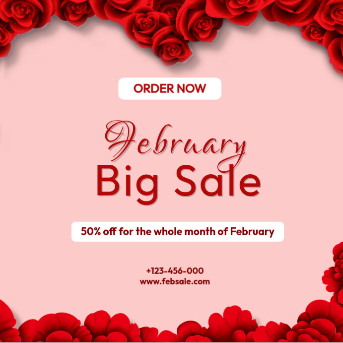 Copy of february super sale discount instagram post | PosterMyWall