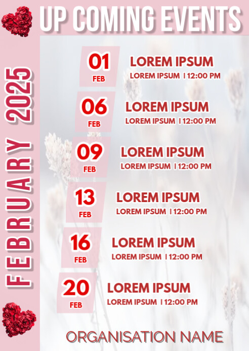 Copy of February up coming events (3) | PosterMyWall