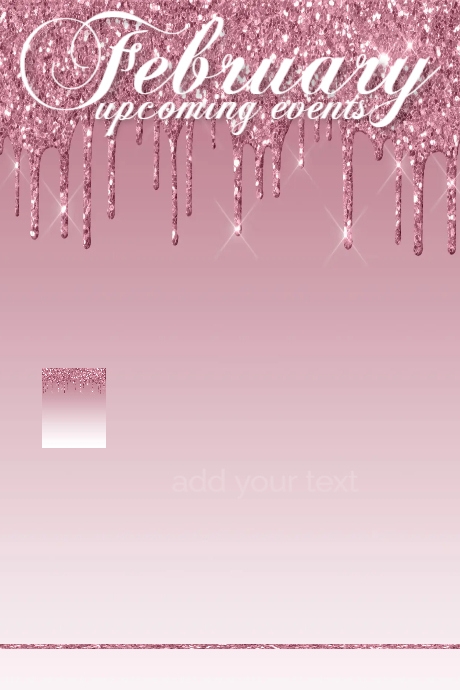 Plantilla de February Upcoming Events Calendar | PosterMyWall