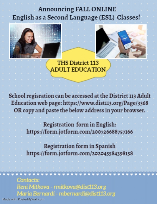 Copy of Copy of Online ESL Classes | PosterMyWall