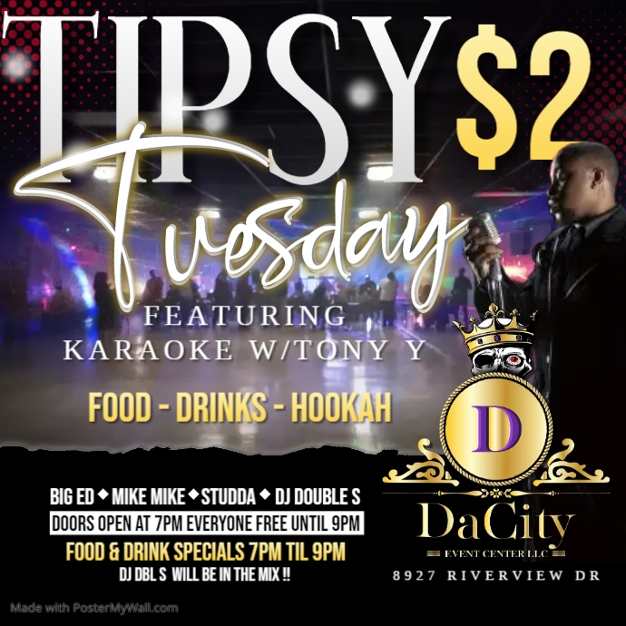 Copy of Tipsy Tuesday Nightclub Poster | PosterMyWall