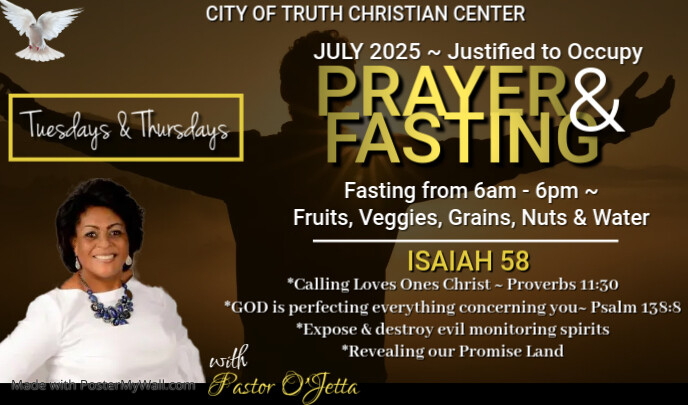 Copy of Copy of Copy of Prayer and Fasting (4) | PosterMyWall