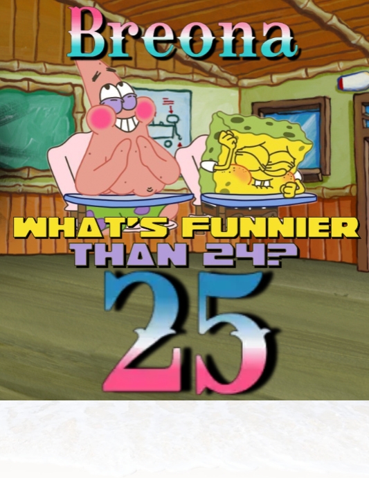 Copy of Spongebob Birthday Party Invitation Template | PosterMyWall