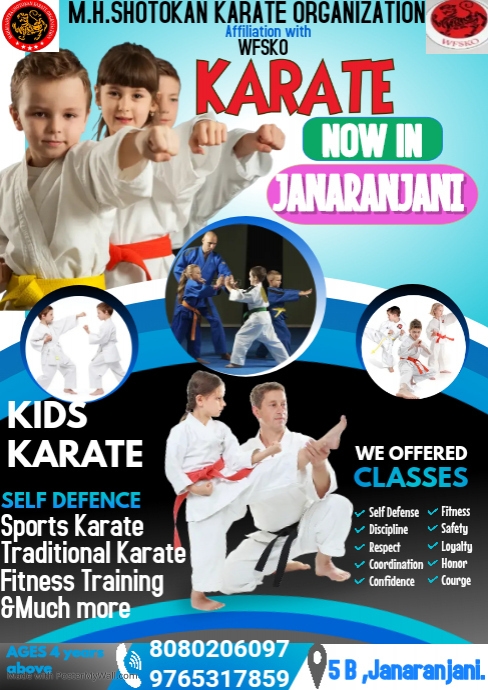 Copy of Copy of Copy of Copy of karate poster | PosterMyWall