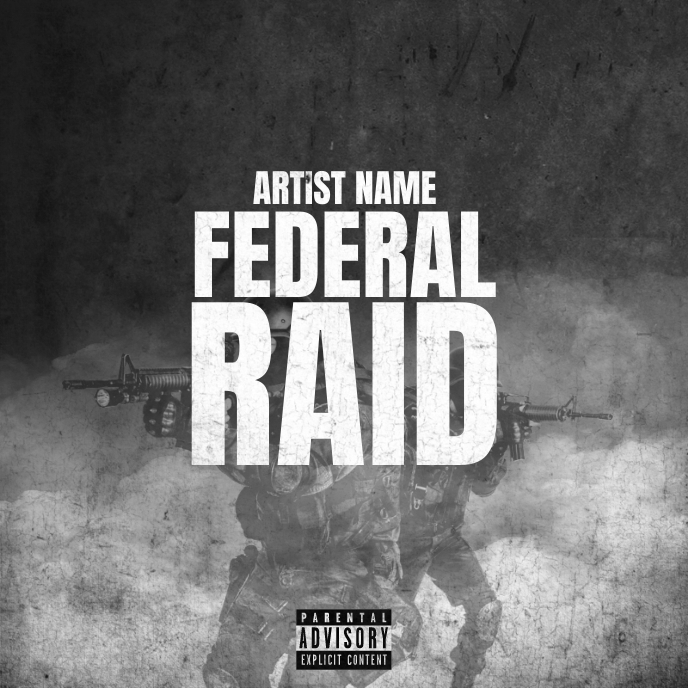 FEDERAL RAID SWAT album cover art v.1 Template | PosterMyWall