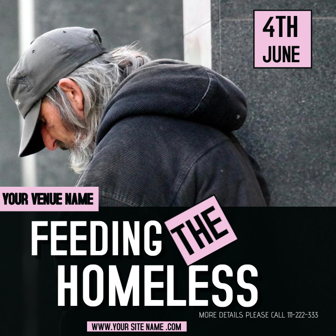 Feeding the homeless Template | PosterMyWall