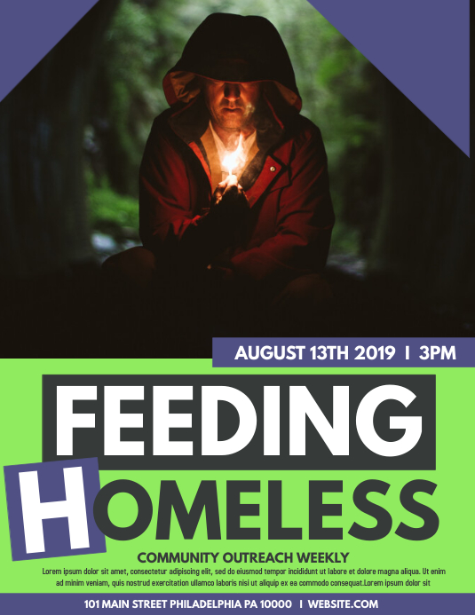 Copy of Feeding the homeless | PosterMyWall