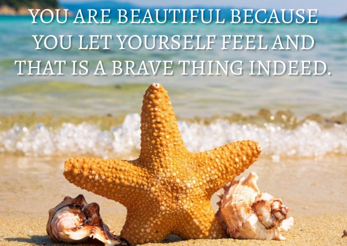 FEEL AND BRAVE QUOTE TEMPLATE | PosterMyWall