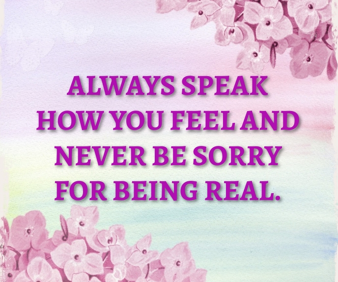 FEEL AND SORRY QUOTE TEMPLATE | PosterMyWall