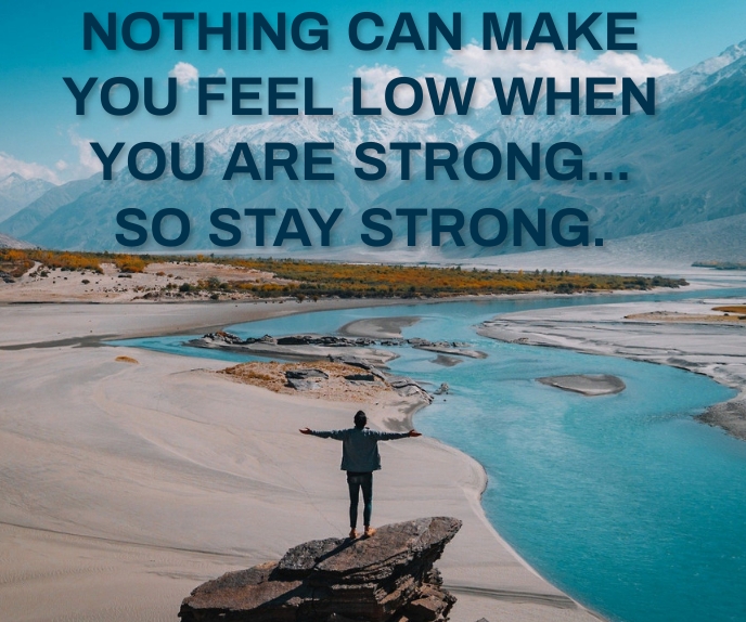 FEEL AND STRONG QUOTE TEMPLATE | PosterMyWall