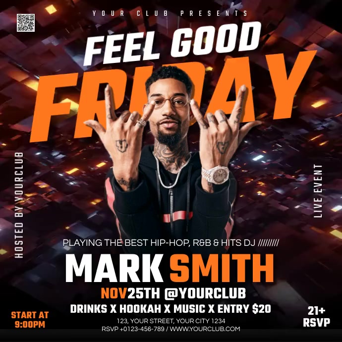 Feel Good Friday Template PosterMyWall feel-good-friday-template-postermywall
