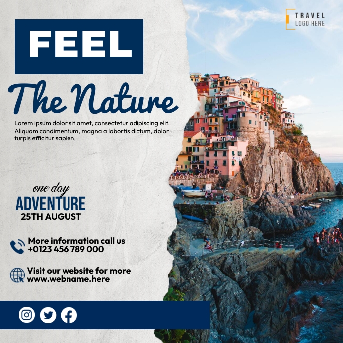 Feel The Nature Template | PosterMyWall