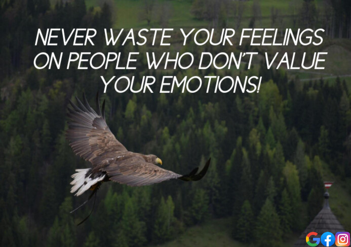 FEELING AND EMOTIONS QUOTE TEMPLATE | PosterMyWall