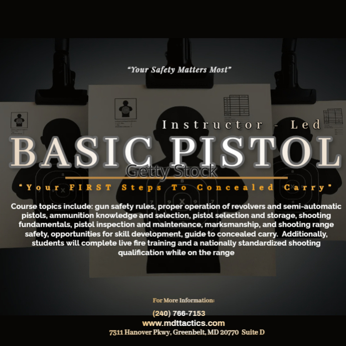 Basics of Pistol Shooting | PosterMyWall