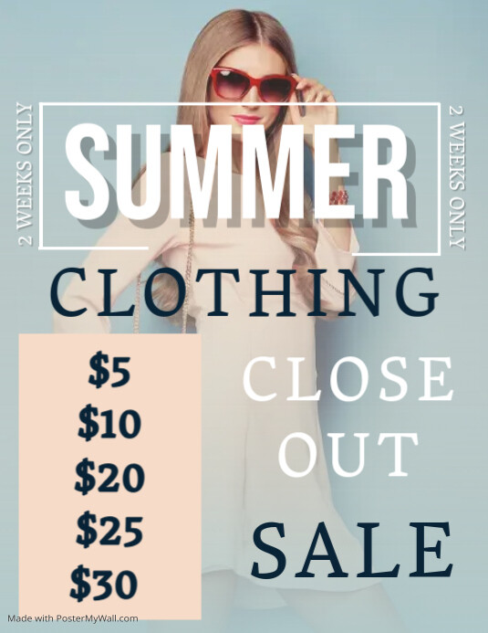 Copy of SUMMER Sale Event Flyer Template | PosterMyWall
