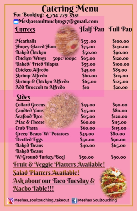 Catering Menu | PosterMyWall