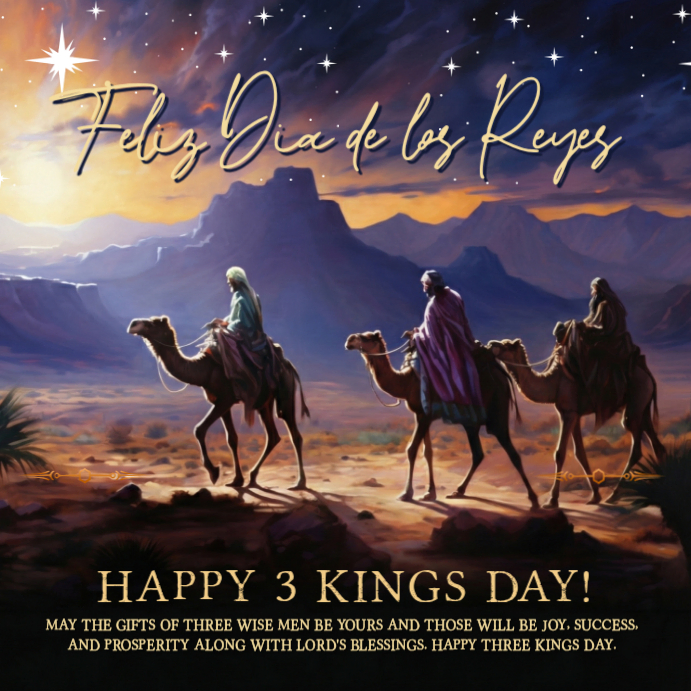 Feliz Dia de los reyes Template | PosterMyWall