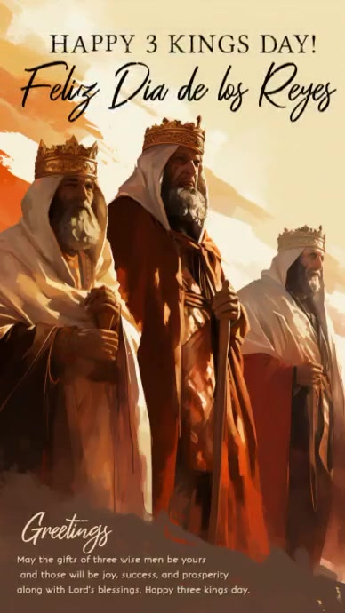Feliz Dia De los Reyes Template | PosterMyWall