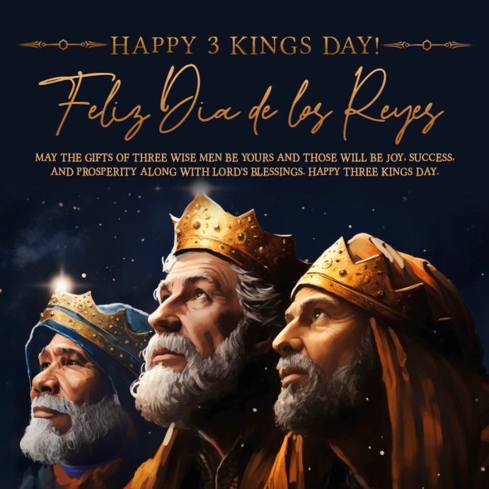 Plantilla de Feliz dia de los reyes | PosterMyWall