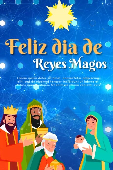 Feliz Dia De Reyes Template | PosterMyWall