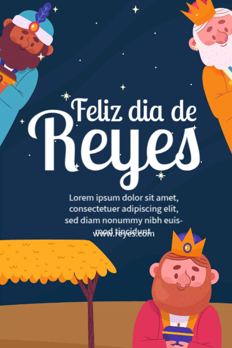Feliz Dia de Reyes Poster Template | PosterMyWall