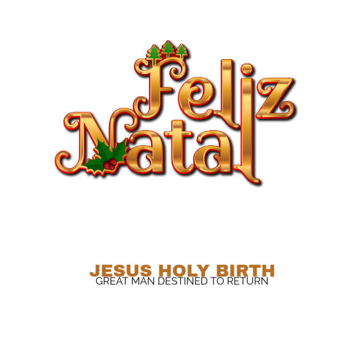 Plantilla de Feliz Natal Text Logo | PosterMyWall
