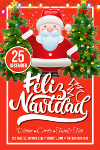 Feliz Navidad A Todos Poster Template | PosterMyWall