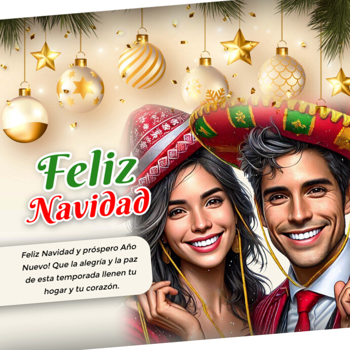 Plantilla de Feliz navidad | PosterMyWall