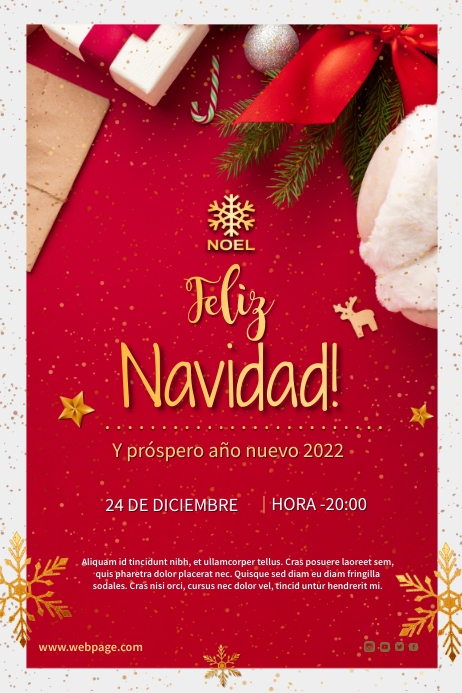 Feliz Navidad Template | PosterMyWall