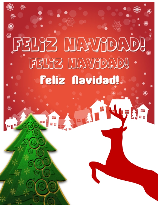 feliz Navidad flyer Template | PosterMyWall