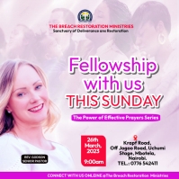 Fellowship with us flyer Template | PosterMyWall