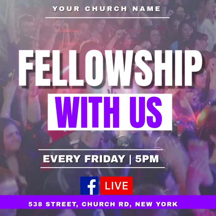 Fellowship with us Template | PosterMyWall