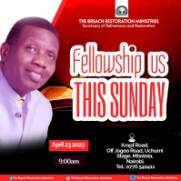 Fellowship Sunday Template | PosterMyWall