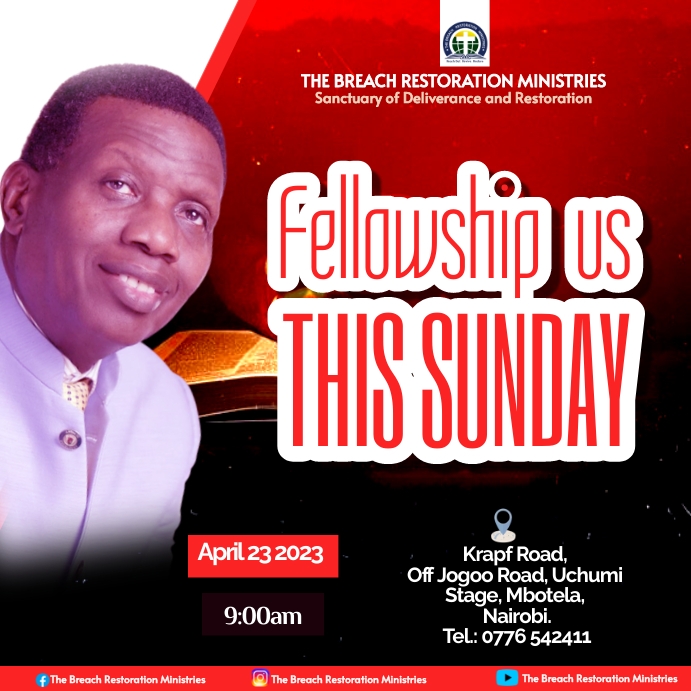 Fellowship with us this Sunday Template | PosterMyWall