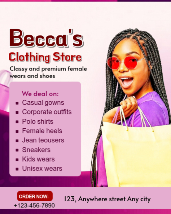 Female clothing flyers Template | PosterMyWall
