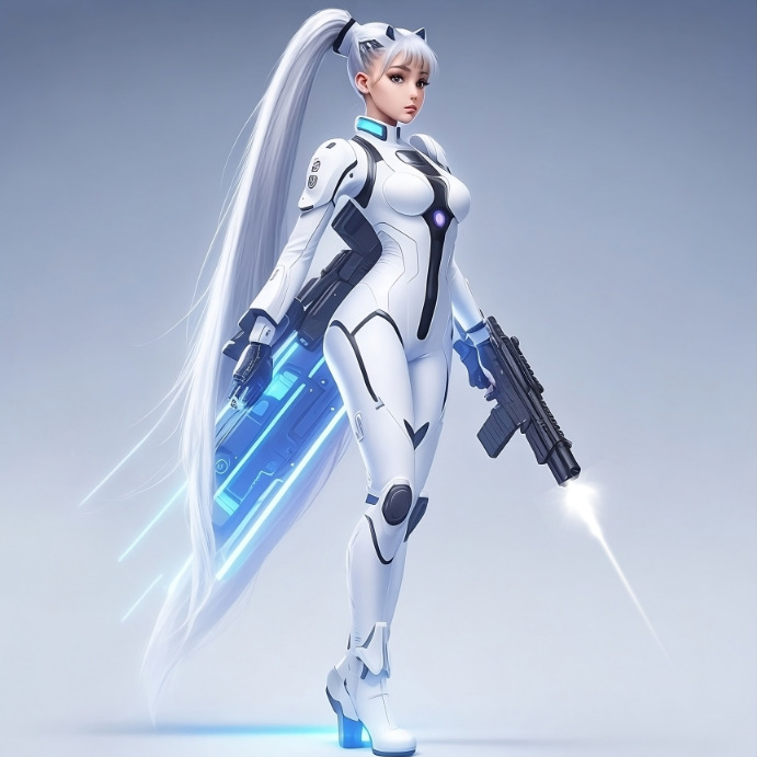 Female model robot Template | PosterMyWall