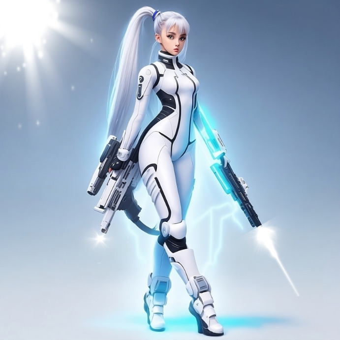 Female model robot Template | PosterMyWall