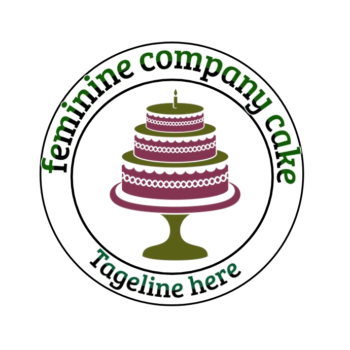feminine cake logo Template | PosterMyWall