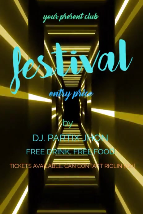 Plantilla de festival entry price | PosterMyWall