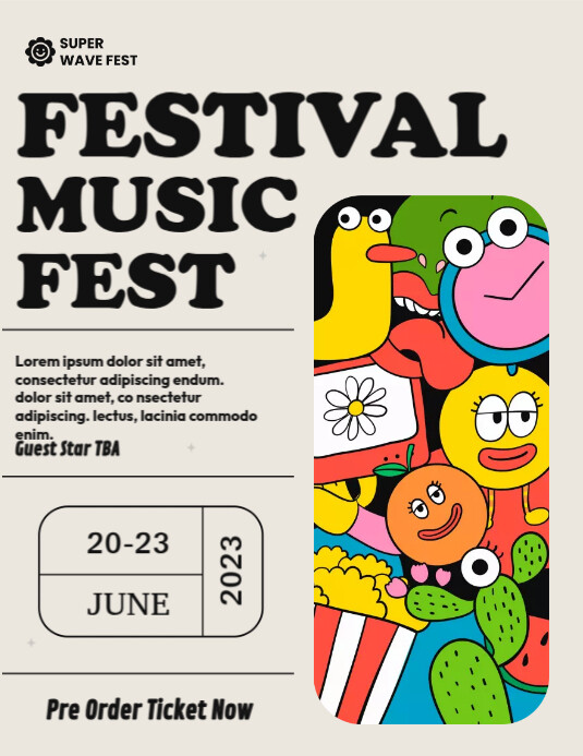 Festival Music Ads Template | PosterMyWall