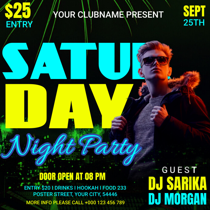 Plantilla de Festival Party Poster/ Typography Party | PosterMyWall